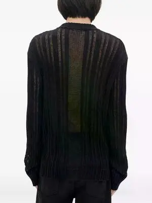 ANN DEMEULEMEESTER Halvar Ribbed-knit Sweater