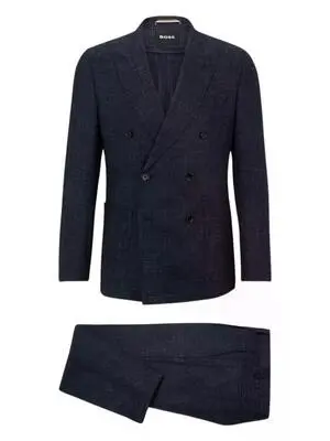 BOSS Pleated Double-breasted Suit