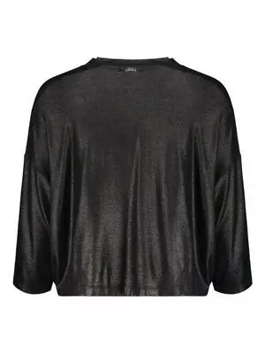 Herno Metallic V-neck Top