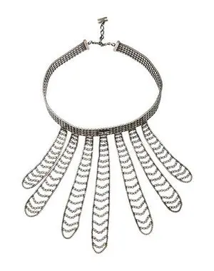Elisabetta Franchi Metal Pendant Necklace - Silver