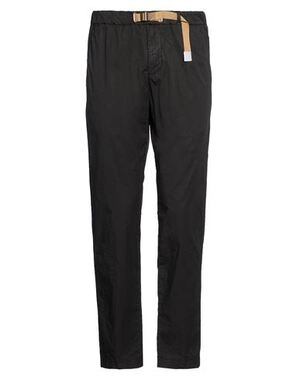 WHITE SAND Cotton Elastane Tapered Leg Cropped Pants - Black