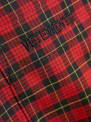 Vetements Checked Two-tone Shirt