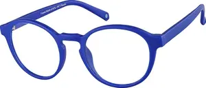 Zenni Retro Round Full Rim Eyeglasses - Blue