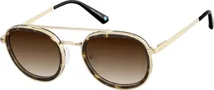 Zenni Full Rim Round Frame Sunglasses - Tortoiseshell