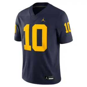JORDAN Tom Brady Michigan College Game Jersey - Blue