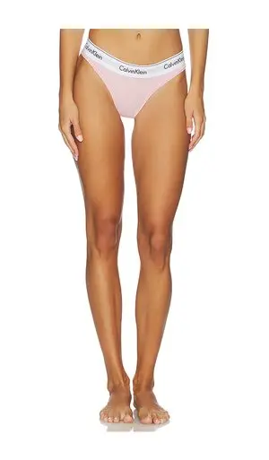Calvin Klein Modern Cotton Thong In Pink - Buff Pink