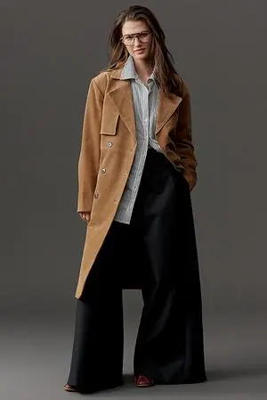 Blanknyc Suede Trench Coat Jacket