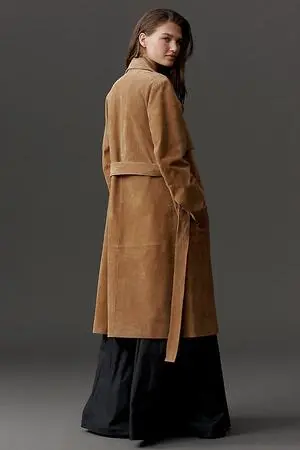 Blanknyc Suede Trench Coat Jacket