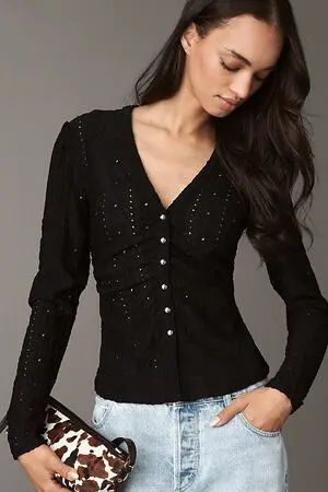 Maeve Textured Blouses