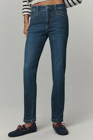 PILCRO Rococo Mid-rise Skinny Jeans - Medium Denim