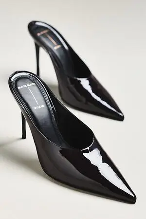 BLACK SUEDE STUDIO Fallon 100 Pumps - Dark Plum Patent