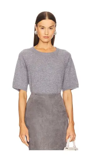 Sprwmn Short Sleeve Raglan Knit Top