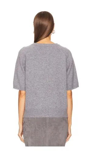 Sprwmn Short Sleeve Raglan Knit Top