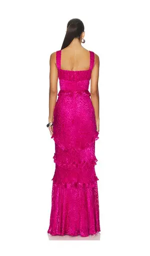 Saloni Chandra Dress - Fuchsia