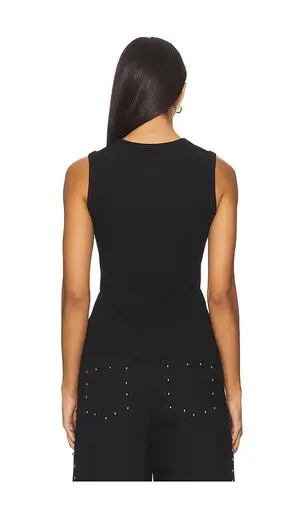 NEVER FULLY DRESSED Studded Button Tank