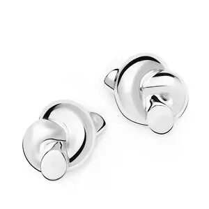 MISSOMA X Lucy Williams Knot Oversized Stud Earrings - Silver