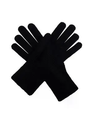 Moncler Logo-patch Gloves - Blue