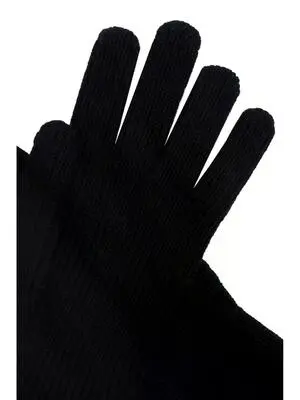 Moncler Logo-patch Gloves - Blue
