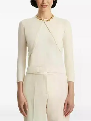 Oscar De La Renta Three-quarter Sleeve Bolero
