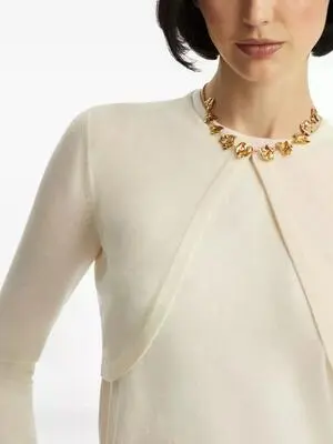 Oscar De La Renta Three-quarter Sleeve Bolero