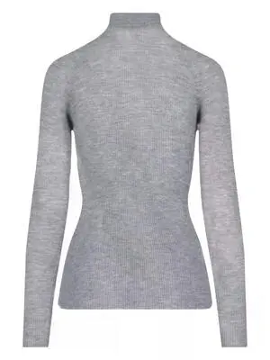 SA SU PHI Ribbed Turtleneck Sweater - Grey