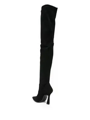 STUART WEITZMAN Suede Pointed-toe Boots