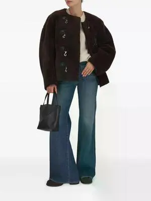 NILI LOTAN Patch-pocket Wide-leg Jeans