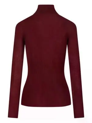 SA SU PHI Ribbed Turtleneck Sweater - Red