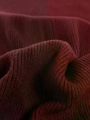 Loewe Ribbed Asymmetric Scarf