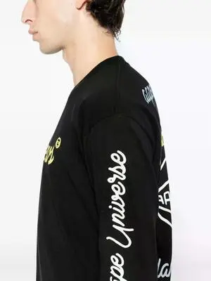 AAPE BY *A BATHING APE Logo-print Cotton T-shirt - Black