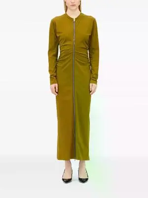 MSGM Zip-front Gathered Dress