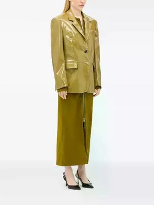 MSGM Zip-front Gathered Dress