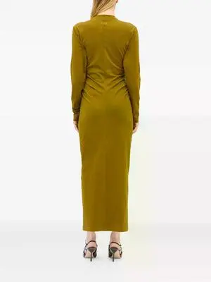MSGM Zip-front Gathered Dress