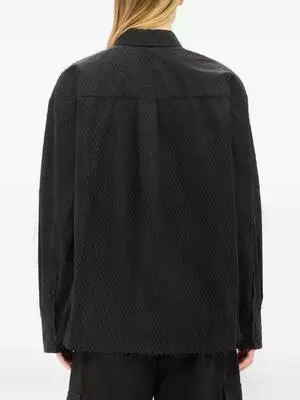 MSGM Textured Long Sleeve Shirt