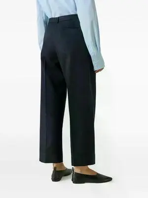 Soeur Pleated Cropped Trousers - Blue