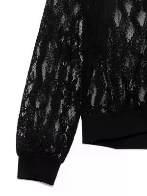 Liu Jo Lace-panel Zip-front Cardigan