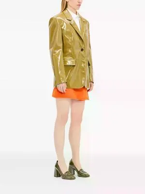 MSGM Button-fastening Mini Skirt - Orange
