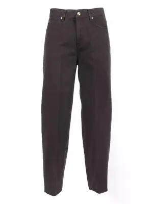 BRIGLIA 1949 Embroidered-pocket Trousers - Black