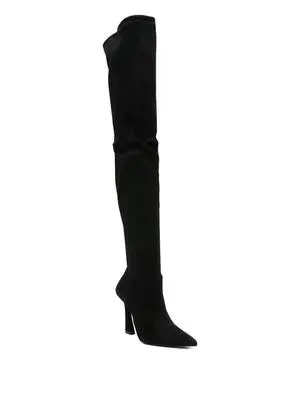 STUART WEITZMAN Suede Boots With Sculpted Heel