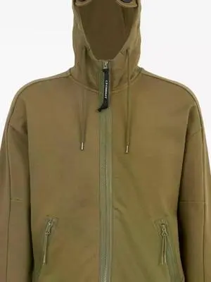 C.P. COMPANY Goggle Zip-up Hoodie - Green