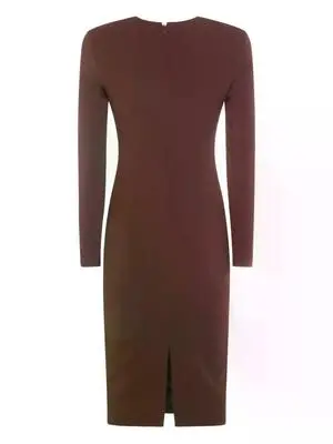 Elisabetta Franchi Tassel-embellished Long-sleeve Dress - Red