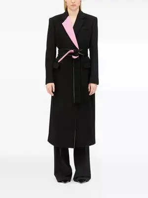 MSGM Double-breasted Belted Coat