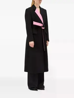 MSGM Double-breasted Belted Coat