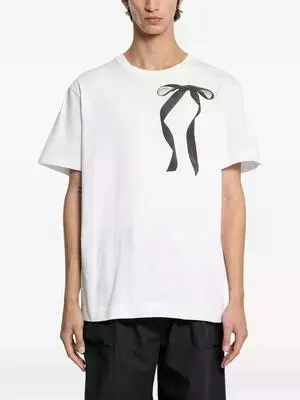 Simone Rocha Ribbon-print Polo Shirt