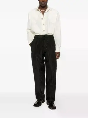 LABRUM Pleat-texture Cargo Trousers