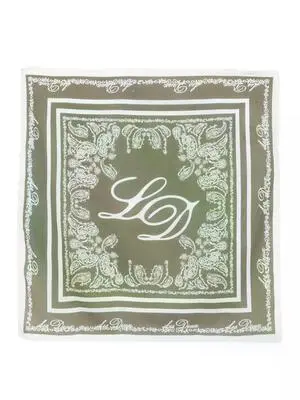 LES DEUX Paisley-print Scarf - Green