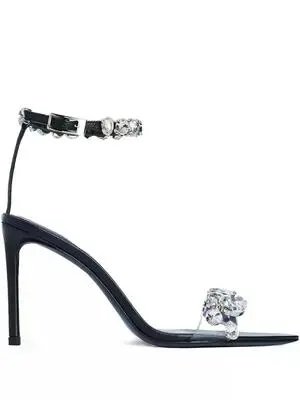 Retrofete 90mm Hanna Heeled Sandals - Black