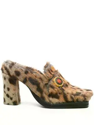 Martine Rose Leopard-print Pumps