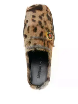 Martine Rose Leopard-print Pumps