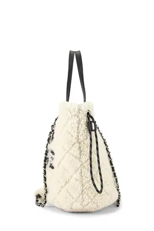 Chanel Shearling 'coco Neige' Tote